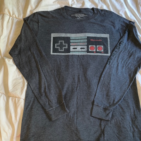 Nintendo | Shirts | Nintendo Entertainment System Long Sleeve Shirt ...